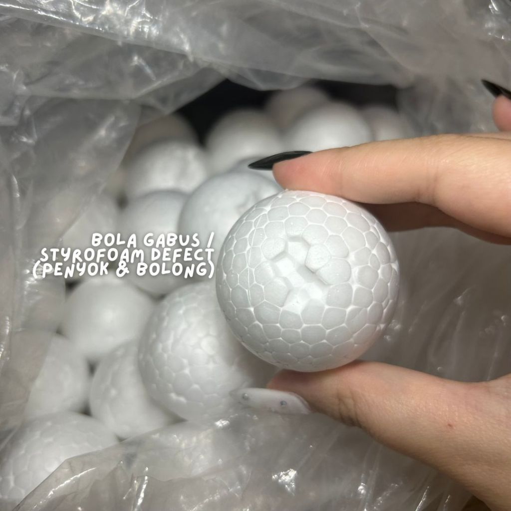 Cork ball / styrofoam 5 cm (defect) | Shopee Malaysia