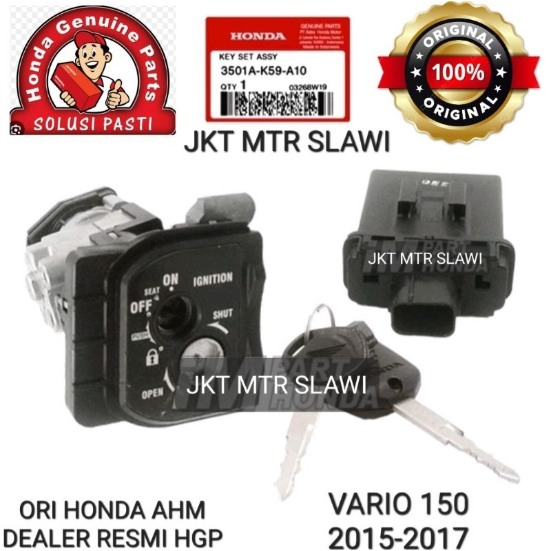 3501a-k59-a10 ignition key assembly, key set plus vario 150 module 2015 ...