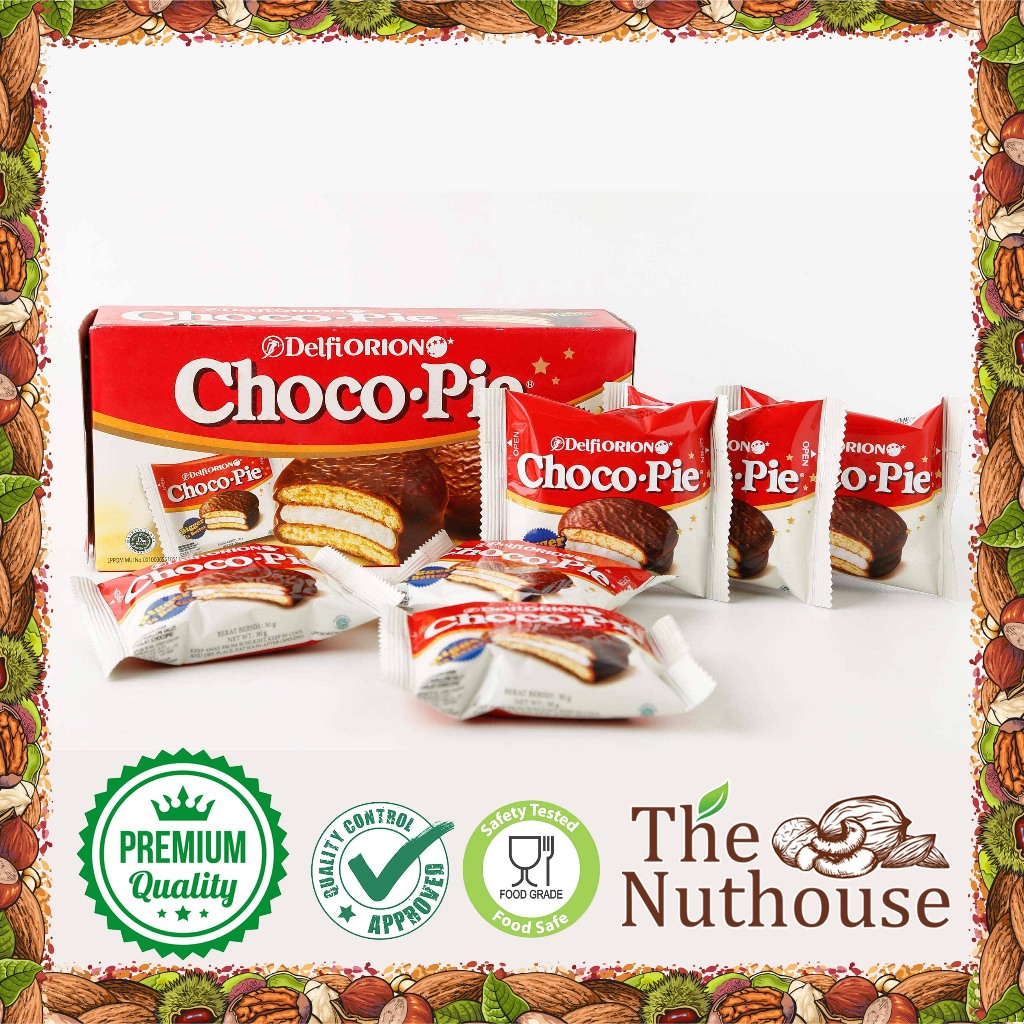 Delfi Orion Choco Pie Chocolate / Chocolate Cake with marshmallow cream ...