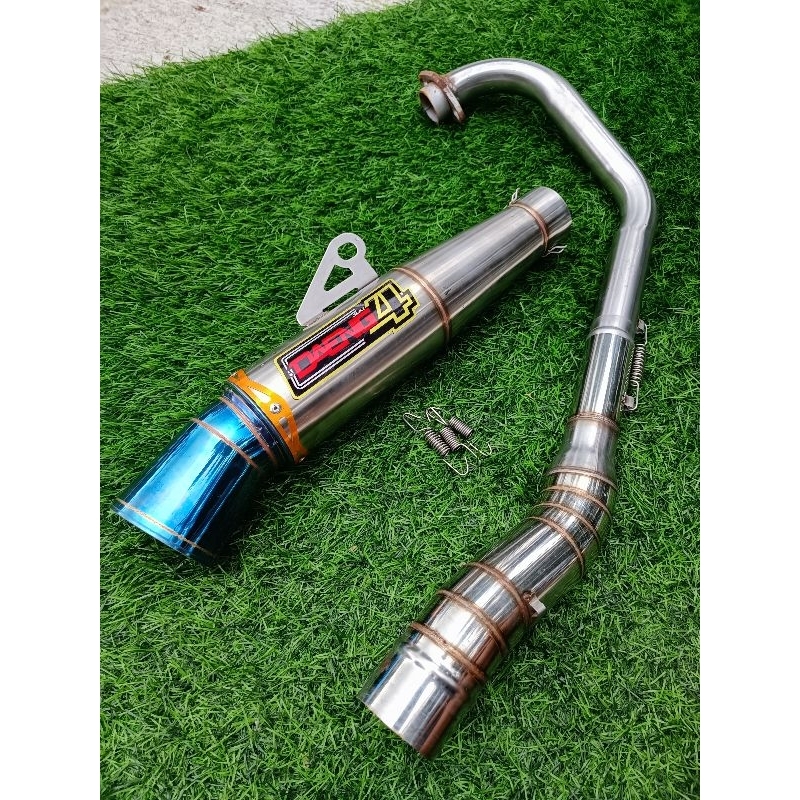 Daeng 4 Pipe canister conical open specs exhaust Pipe for Wave 125 Xrm ...