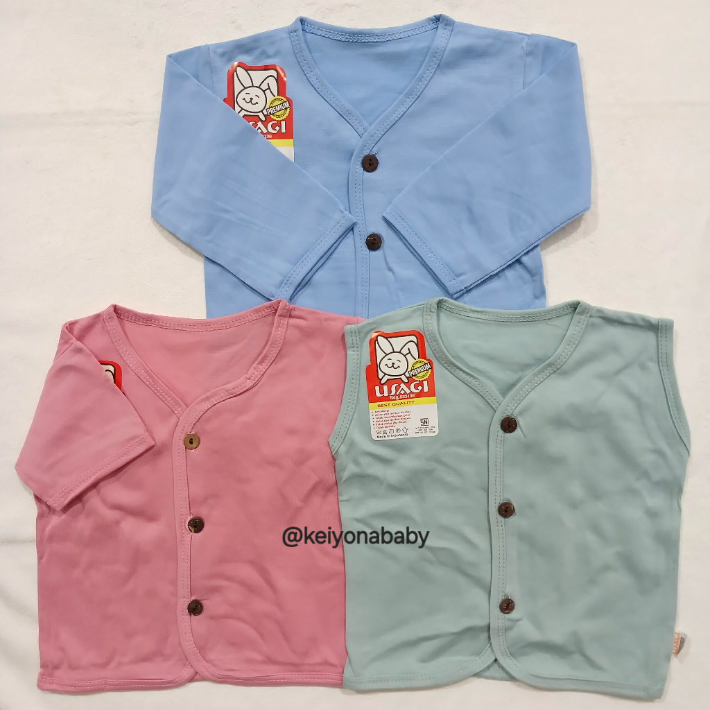 USAGI PREMIUM Kensi Front Button Baby Clothes/short/long Contains 6 pcs ...