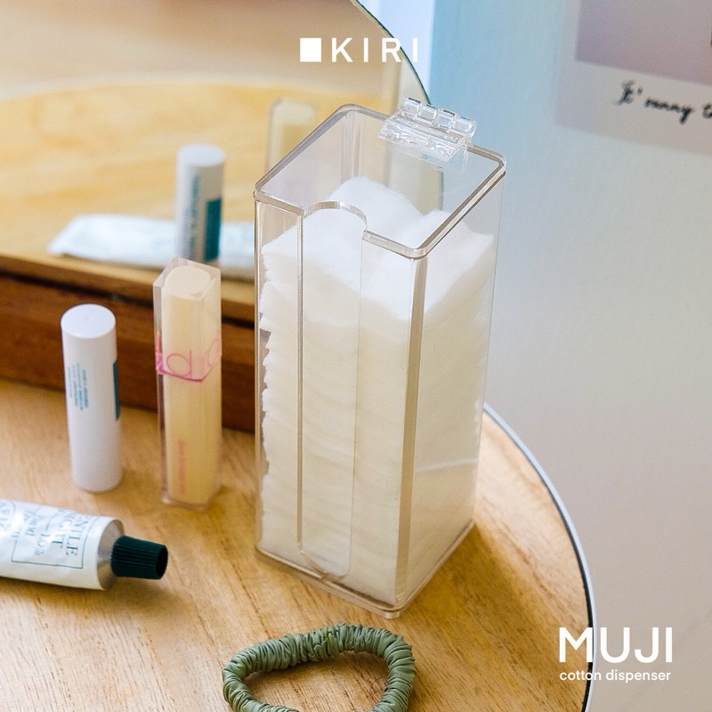 Muji Face Cotton Box Holder Acrylic Skincare Aesthetic Makeup ...