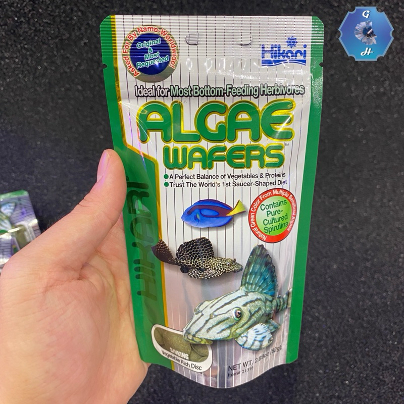 Hikari ALGAE WAFERS - HERBIVORE FISH PELLETS - PLECO FEED ETC | Shopee ...