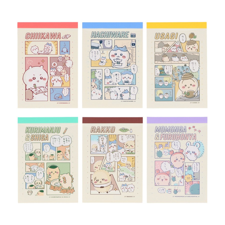 Mini Memo Pad Chiikawa Comic Scene Hachiware Usagi Momonga Note Small Limited Edition | Shopee ...
