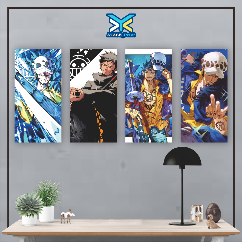 Wall Decor TRAFALGAR D WATER LAW ONE PIECE Wooden Poster DisplayWall ...