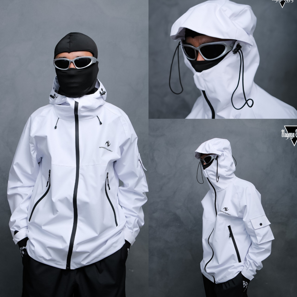Parachute Gorpcore Jacket Outdoor Waterproof Windbreaker Simple Plain ...
