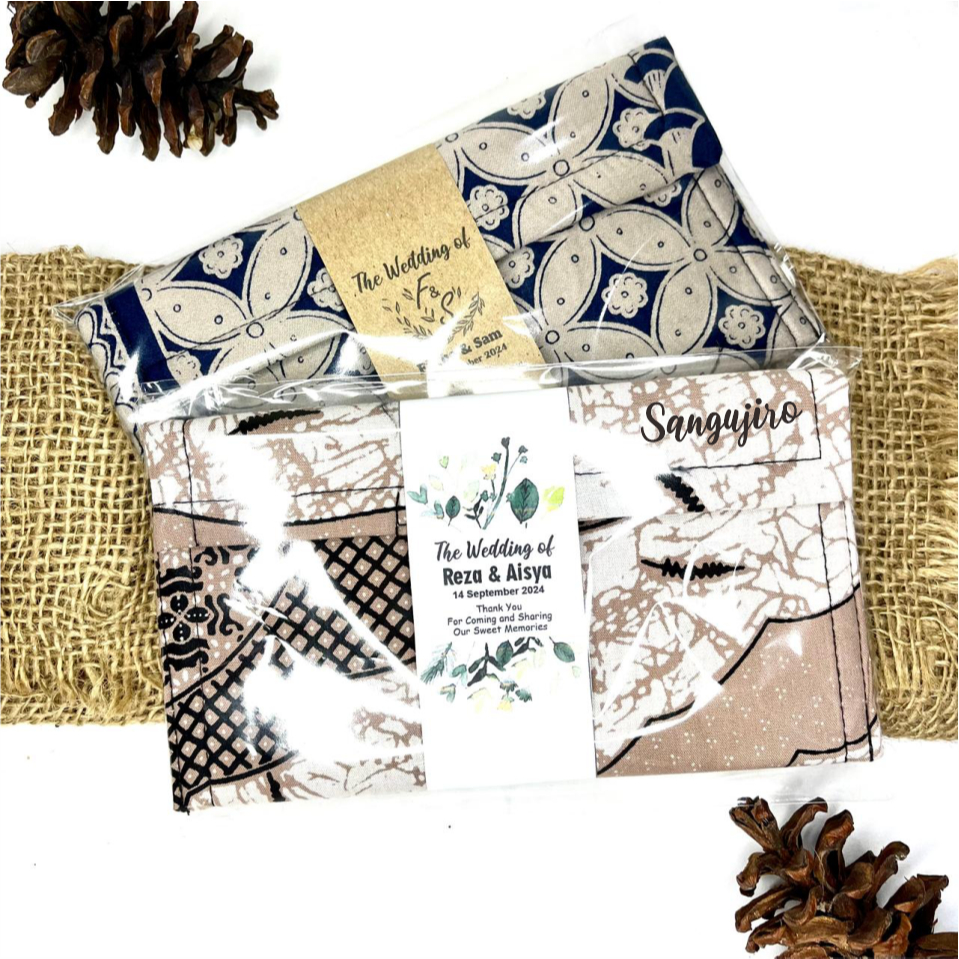 Souvenir Pouch batik Folding Size 16 x 10 cm batik motif Wedding ...