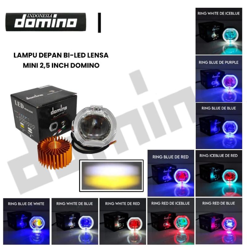 Domino Projie Biled BI-LED Cut Off Mini 2.5 Inch D2 D3 Far Close 30watt ...