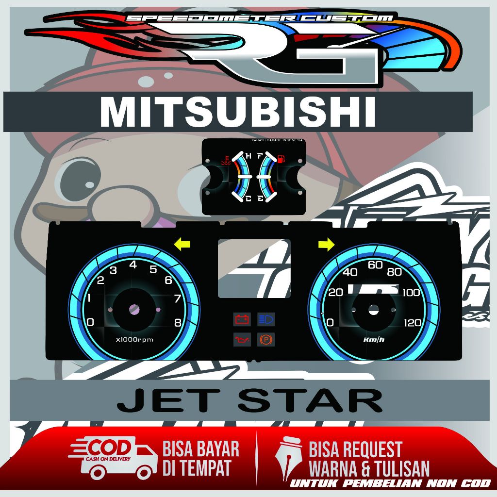 Custom MITSUBISHI JET STAR SPEEDOMETER BOARD | Shopee Malaysia