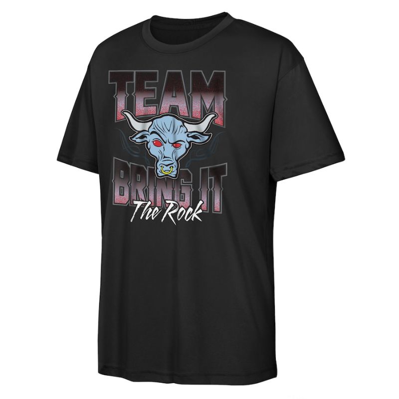 Wwe THE ROCK AMPED UP TEAM BRING IT TSHIRT T-SHIRT | Shopee Malaysia
