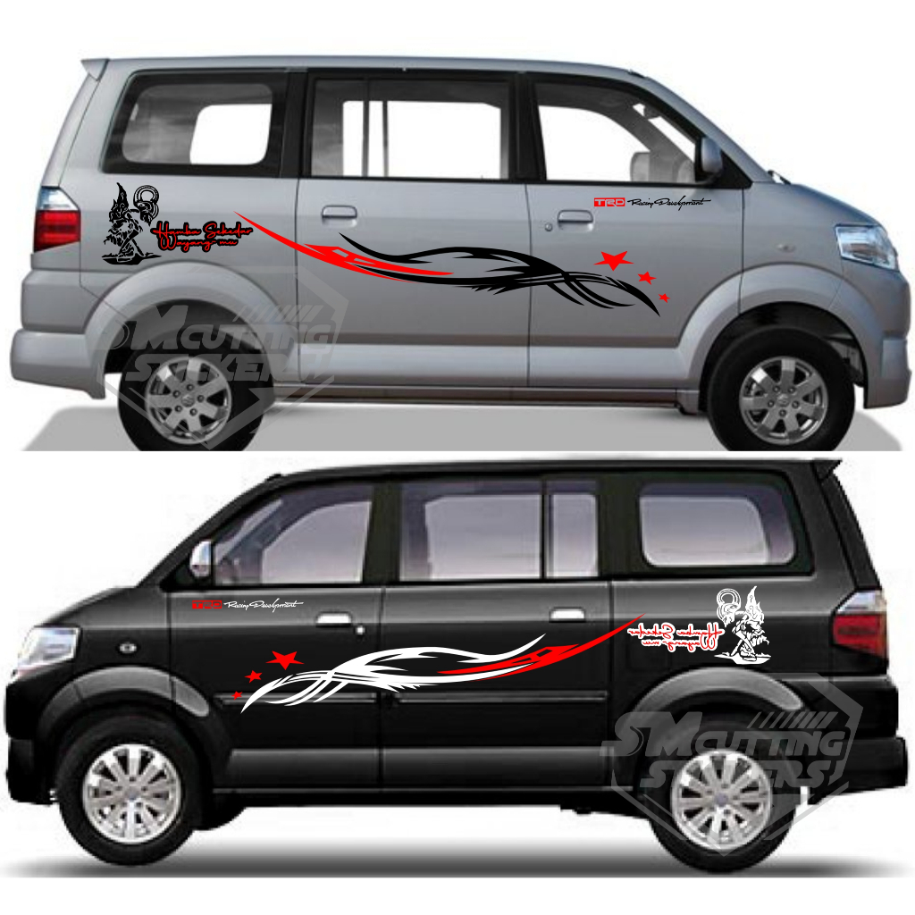 Striping List Stickers APV Car Stickers Latest SUZUKI APV Car Cutting ...