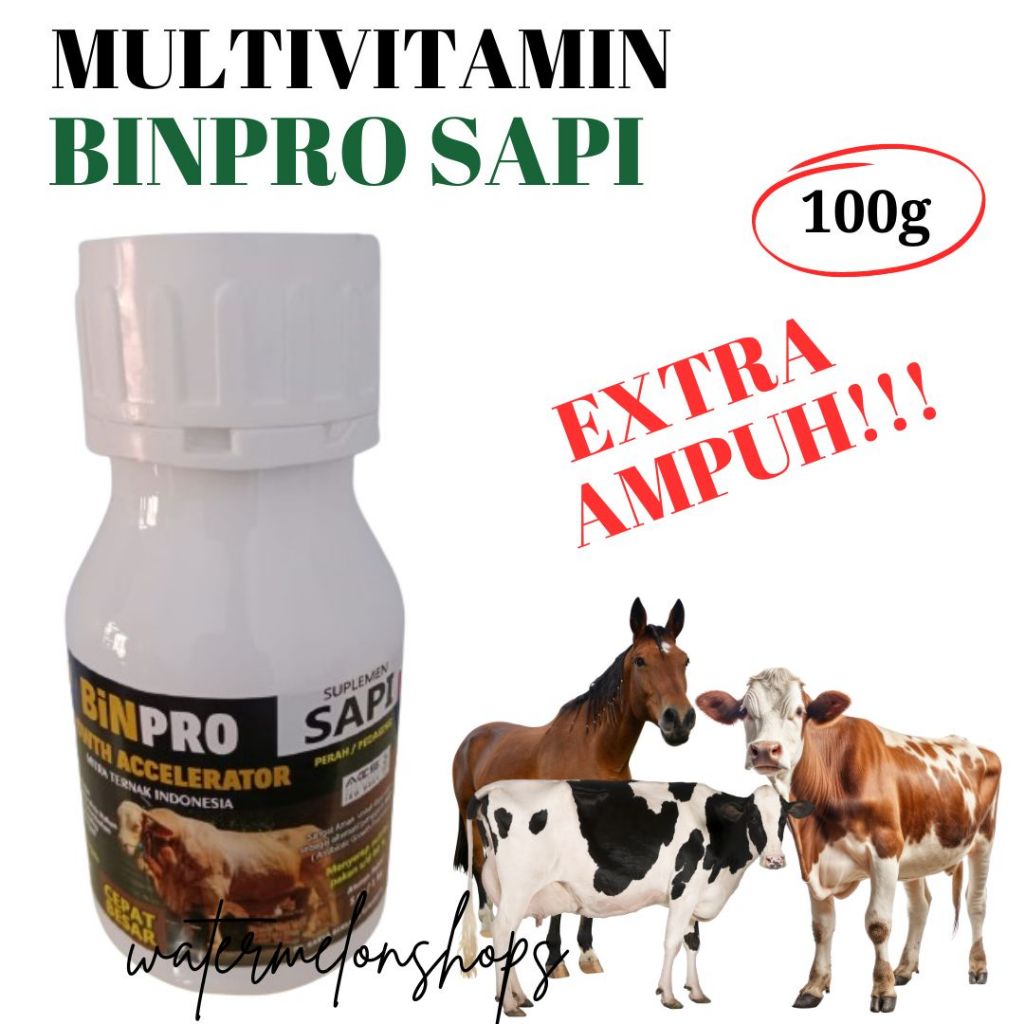 Binpro Multivitamin Supplement Increases Weight and Appetite for Cows ...