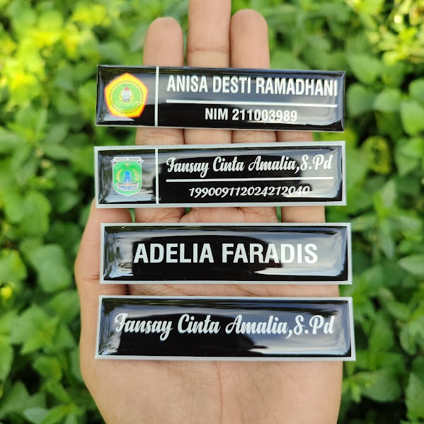 Resin ACRYLIC NAME TAG / RESIN CHEST NAME PLATE / ACRYLIC CHEST NAME ...