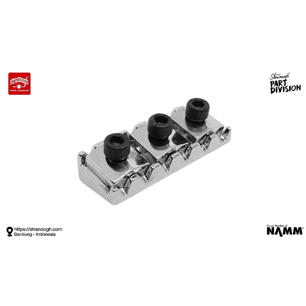 6 strings Electric Guitar 43mm Locking Nut (Chrome) | Shopee Malaysia