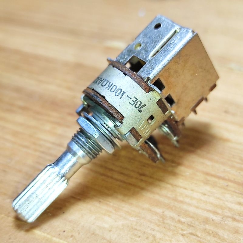 Potentio A100K Stereo ALPS JAPAN Original 70E A 100K Logarithmic + DPDT ...