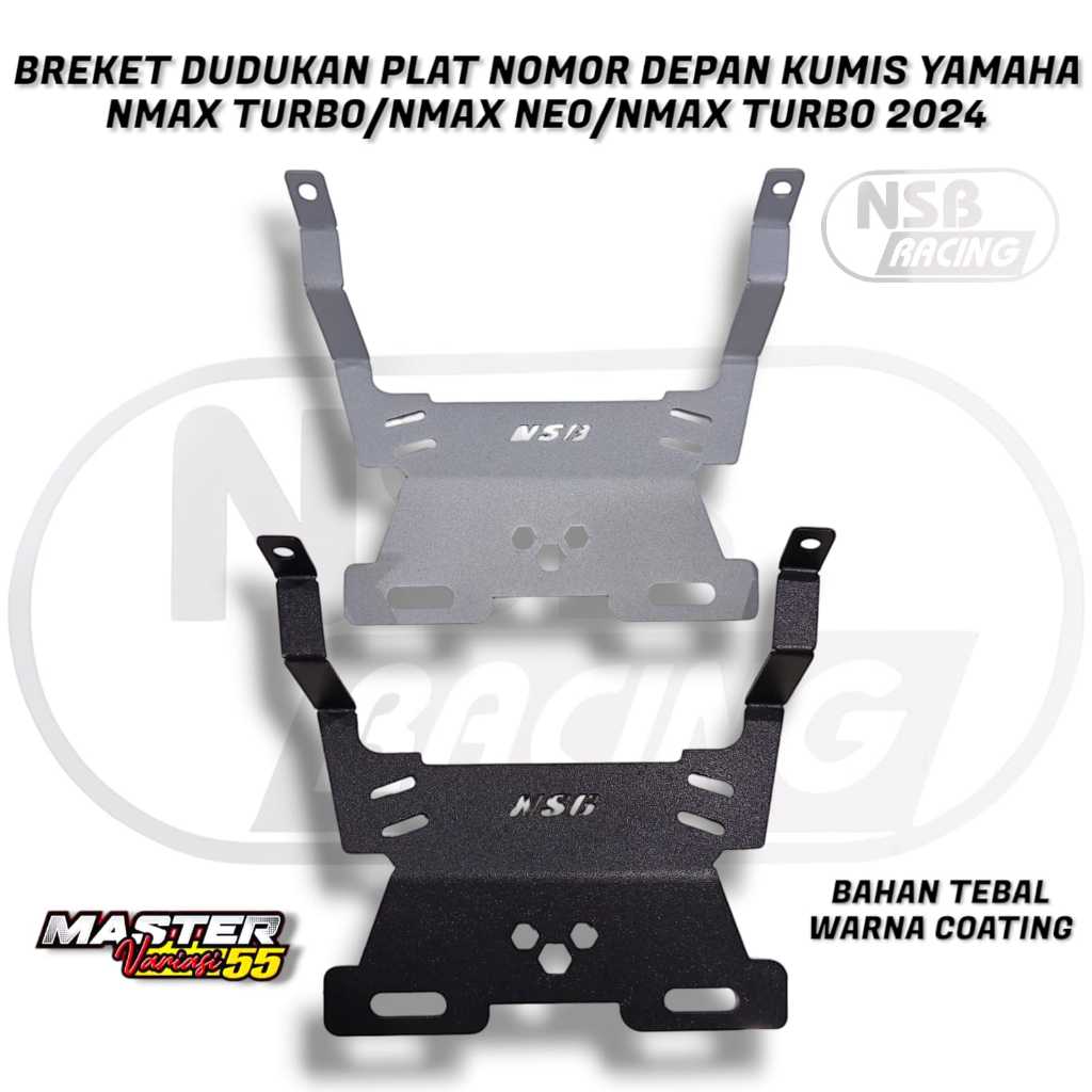 MUSTACHE NUMBER PLATE BRACKET FRONT NUMBER PLATE HOLDER PNP YAMAHA NMAX ...