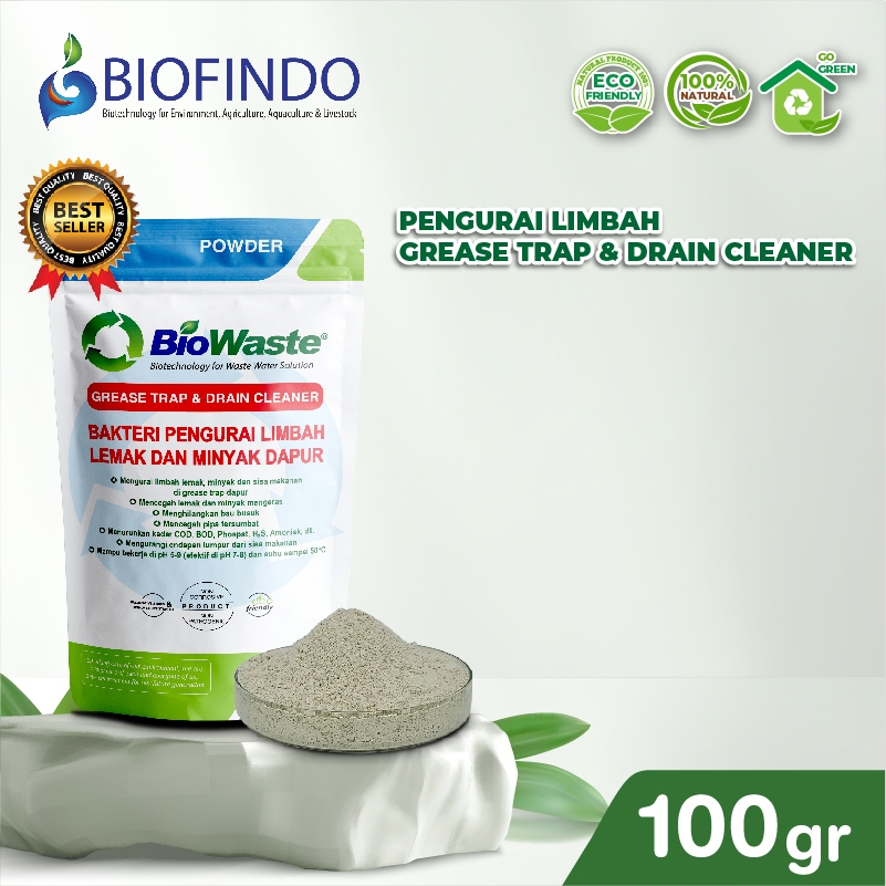 Biowaste Grease Trap Decomposing Waste Fat & Oil 100gr | Shopee Malaysia