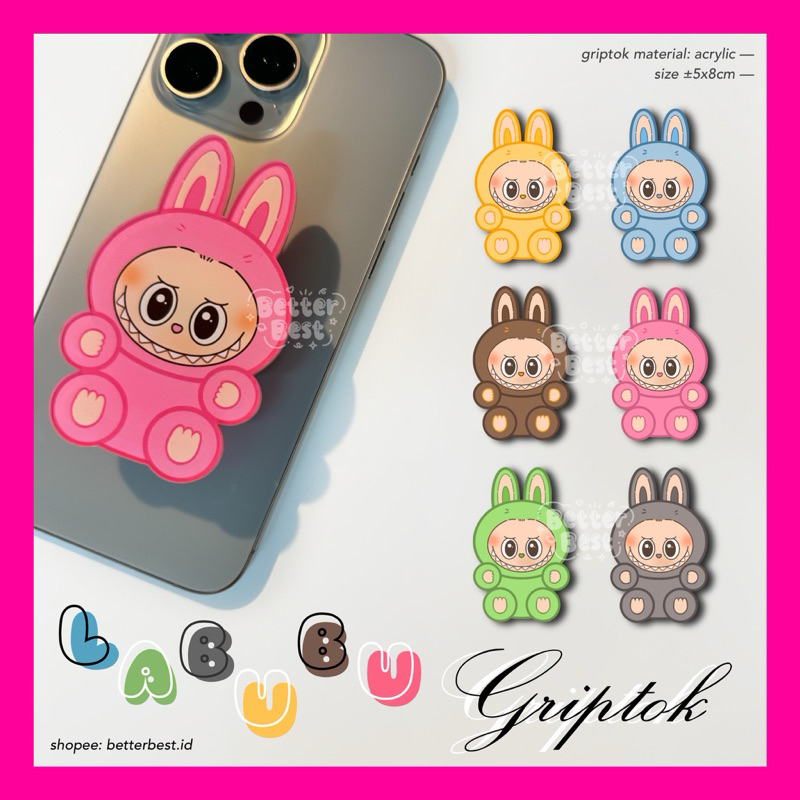 [MY & Sg ONLY] LABUBU The Monsters HAVE A SIT Griptok PopSocket | Shopee Malaysia