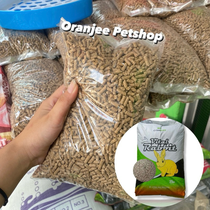 Vital Rabbit 1kg Quality Rabbit Pellet Food | Shopee Malaysia