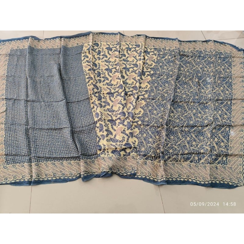 Women's batik Fabric Combination Of viscose semi Silk fiskos viscose ...