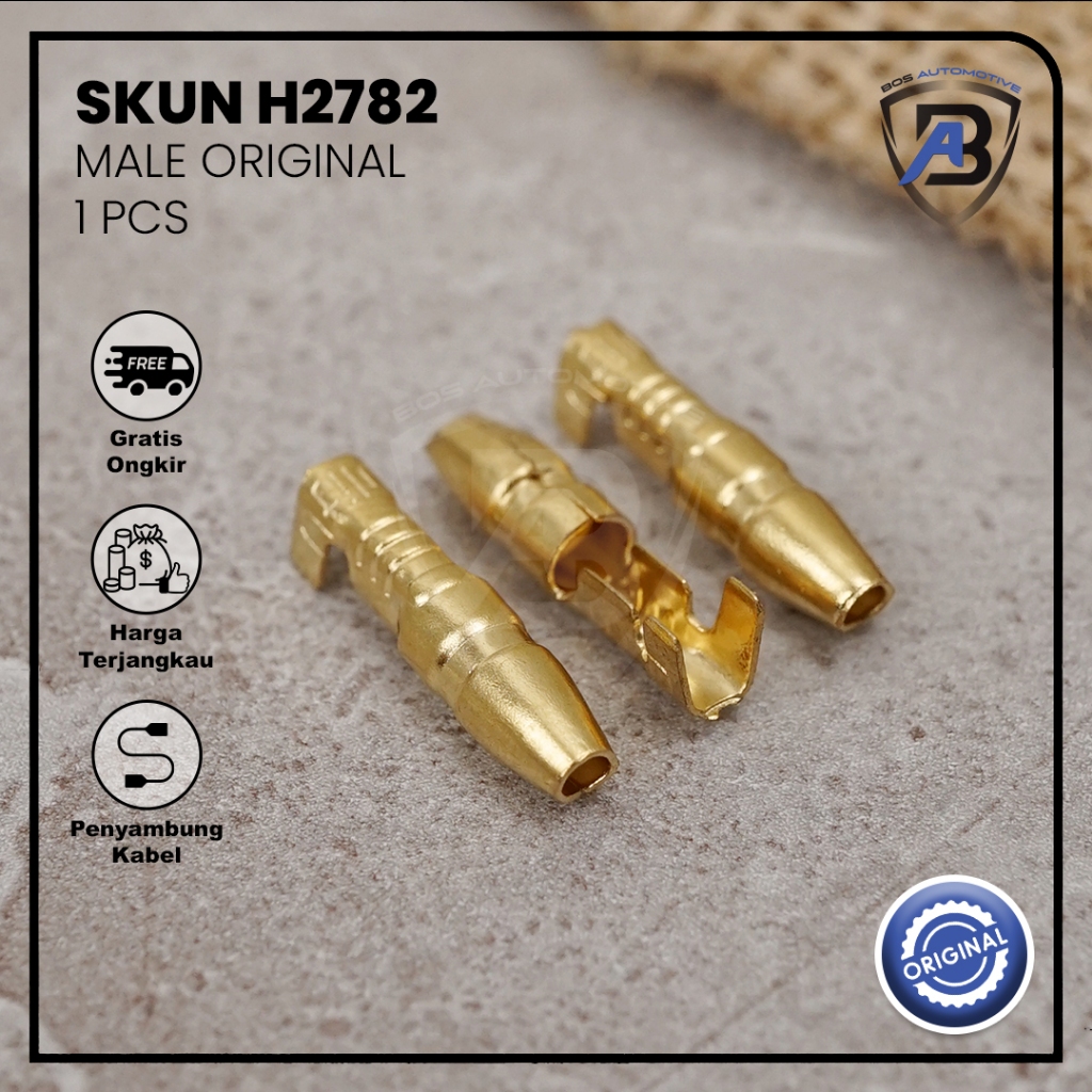 Terminal SKUN MALE ROUND CABLE CONNECTOR / UNIT COPPER BOYS SKUN ...
