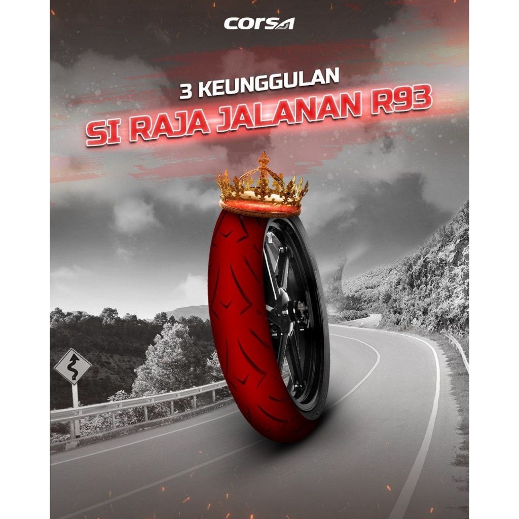 (Pay In Place) CORSA Tires 130/70-17 PLATINUM R93 TUBELESS CBR 250 ...