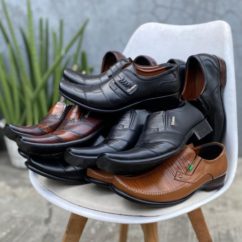 Kickers MEN'S GENUINE LEATHER PANTOFEL SHOES / BOYS' FORMAL OFFICE WORK ...