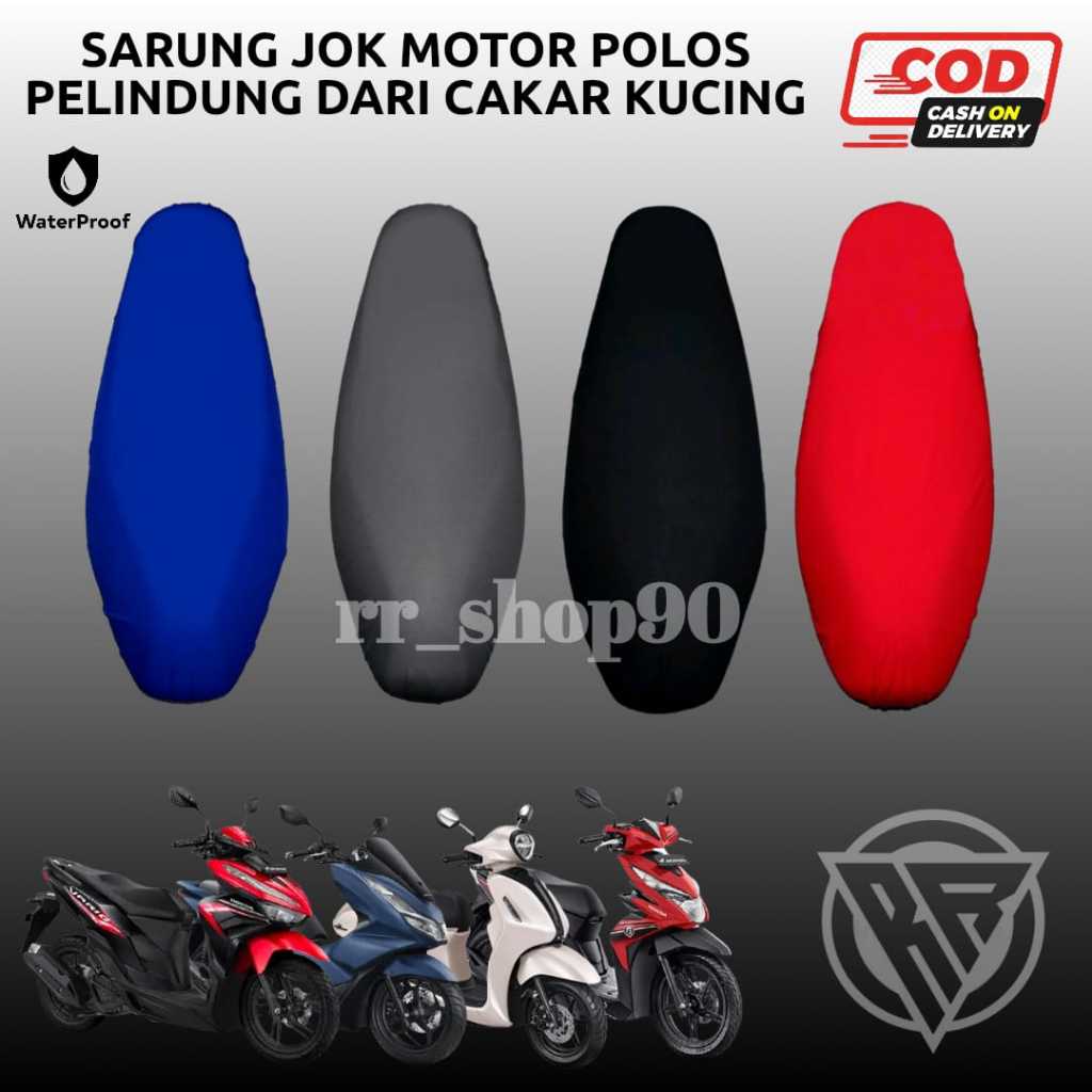 Sarung Jok Motor Polos Waterproof Universal Melindungi Dari Cakar ...