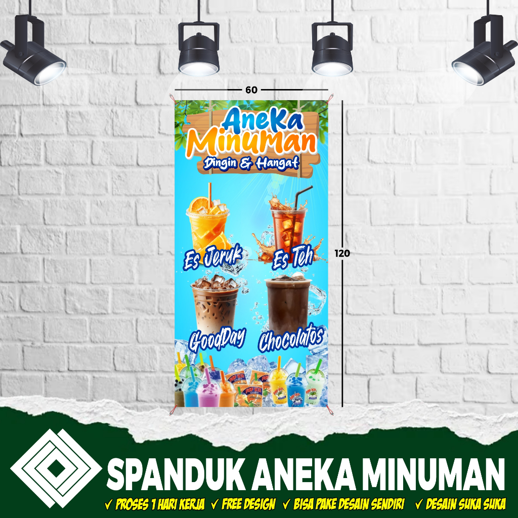Banner BANNER For Various Cold Drinks/Beverage Trade BANNER Size 60X120 ...