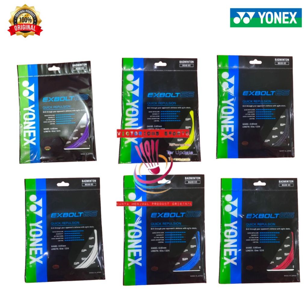 Original YONEX EXBOLT 65 BADMINTON STRINGS | Shopee Malaysia