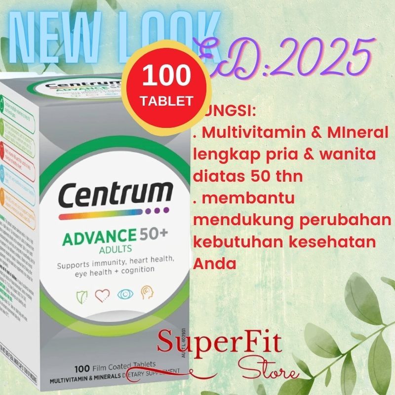 Centrum Advance 50+ - Multivitamin for Men and Women over 50 years ...