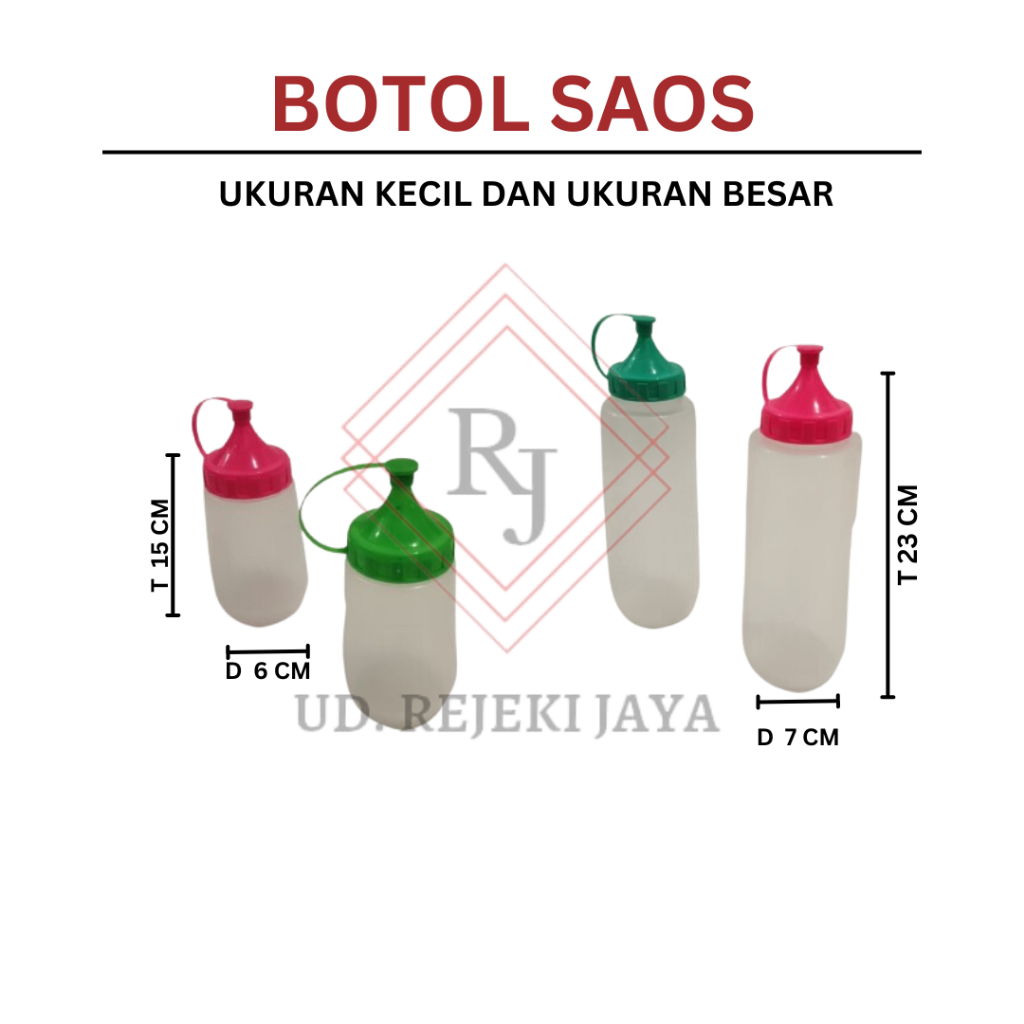 Kecap BOTTLE - Plastic Sauce Bottle / Aesthetic Sauce Bottle / Sambal ...