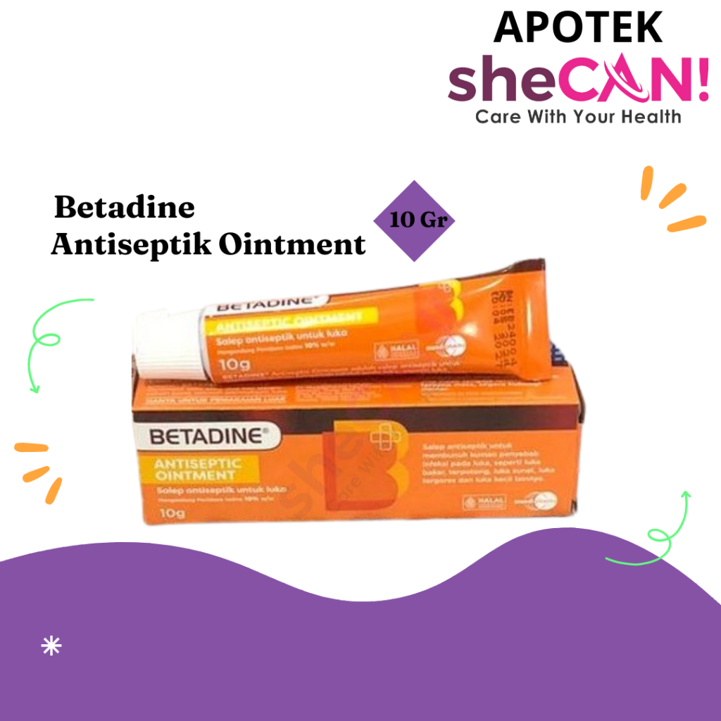 Betadine Ointment Tube / Prevent infection / wound cream / fungal ...