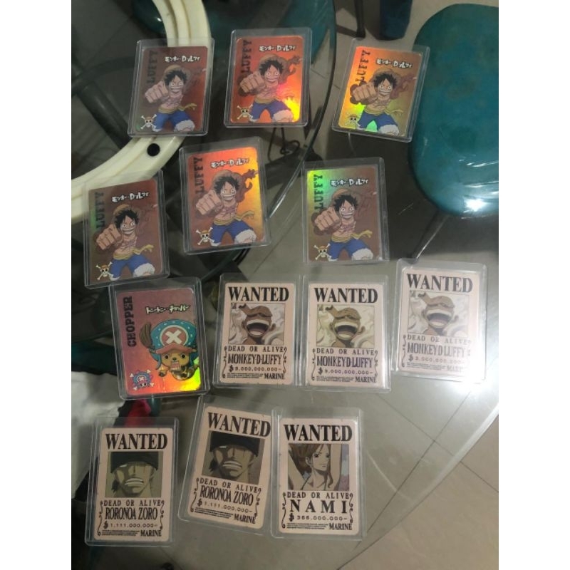 Photocard One Piece X Chatime Luffy Zoro Sanji Nami Chopeer | Shopee ...