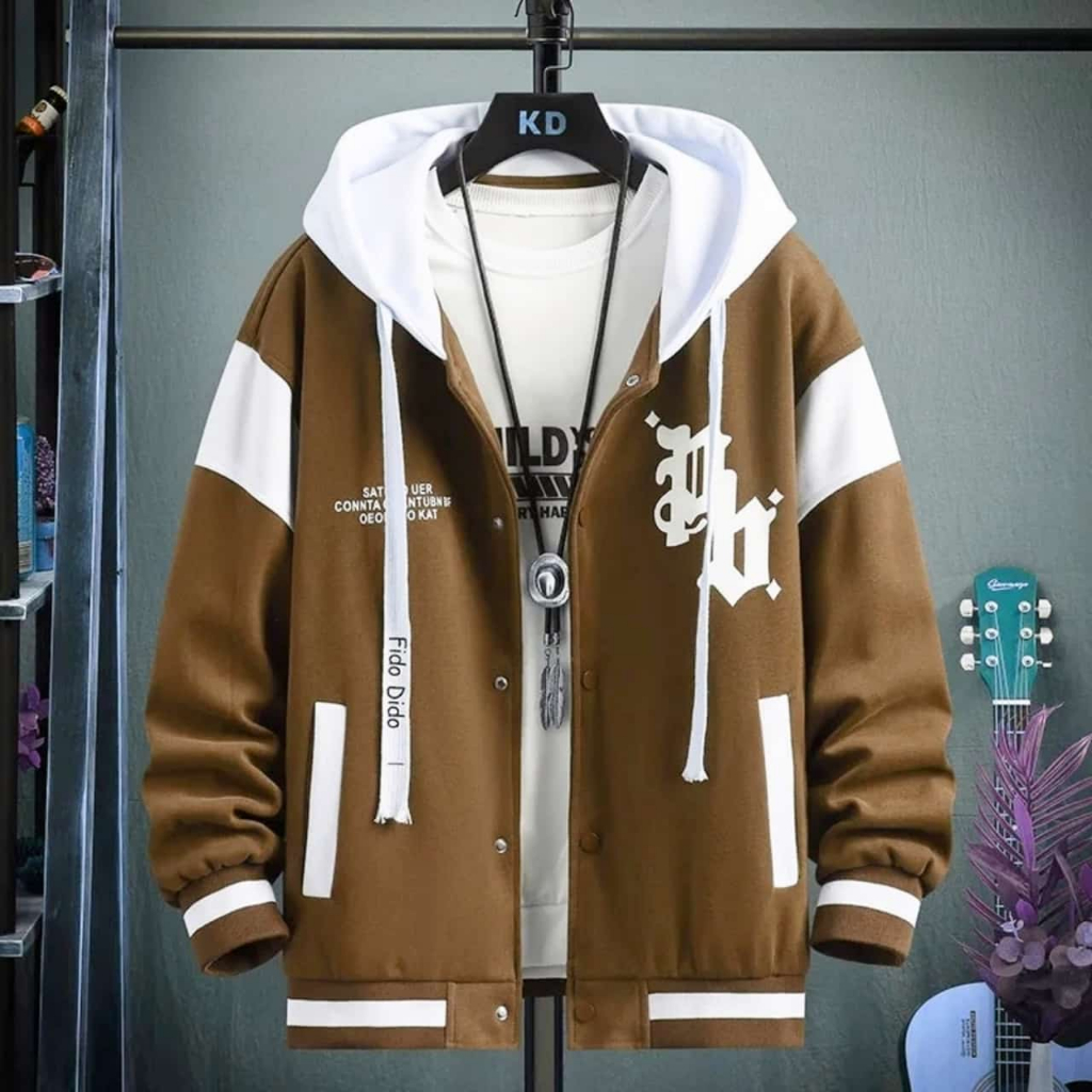 Zaira PB Baseball Jacket Hoodie Outerwear Varsity Matt Fleece Sablon ...