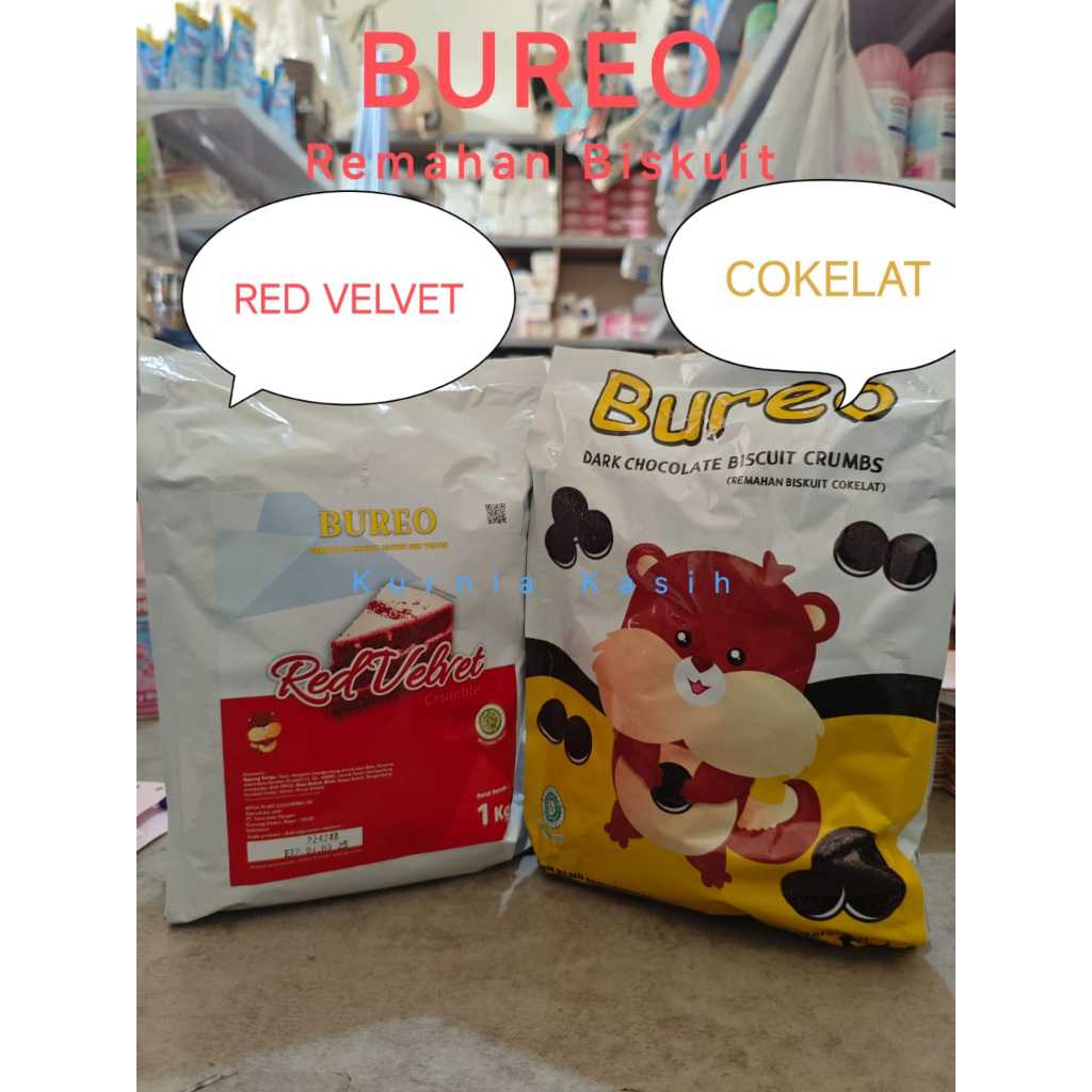 Bureo red velvet / Chocolate Crumble 1kg Chocolate biscuit crumbs / red ...