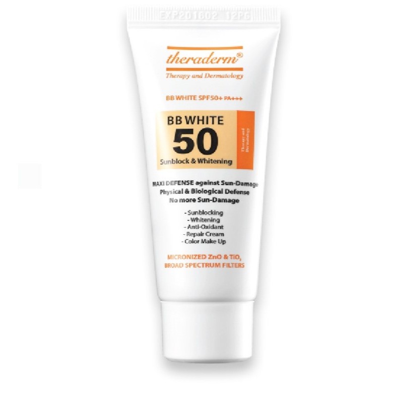 Theraderm BB White SPF 50+ 40gr (sunblock brightening oily skin ...