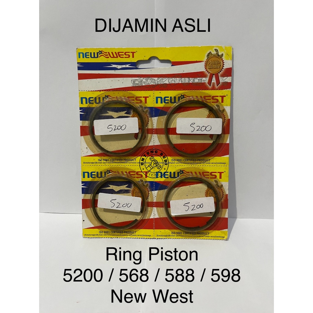 MESIN Piston Ring 5200 New West 568 588 598 Senso Chainsaw Seker Ring ...