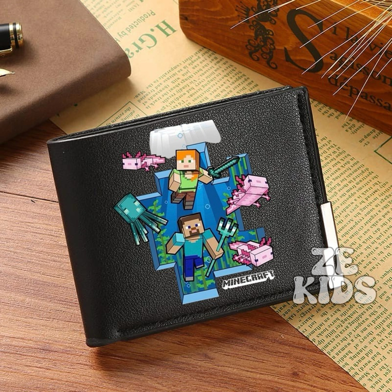 Wallet Boys Girls MINECRAFT LOGO WALLET Kids WALLET MINECRAFT GAME LOGO ...
