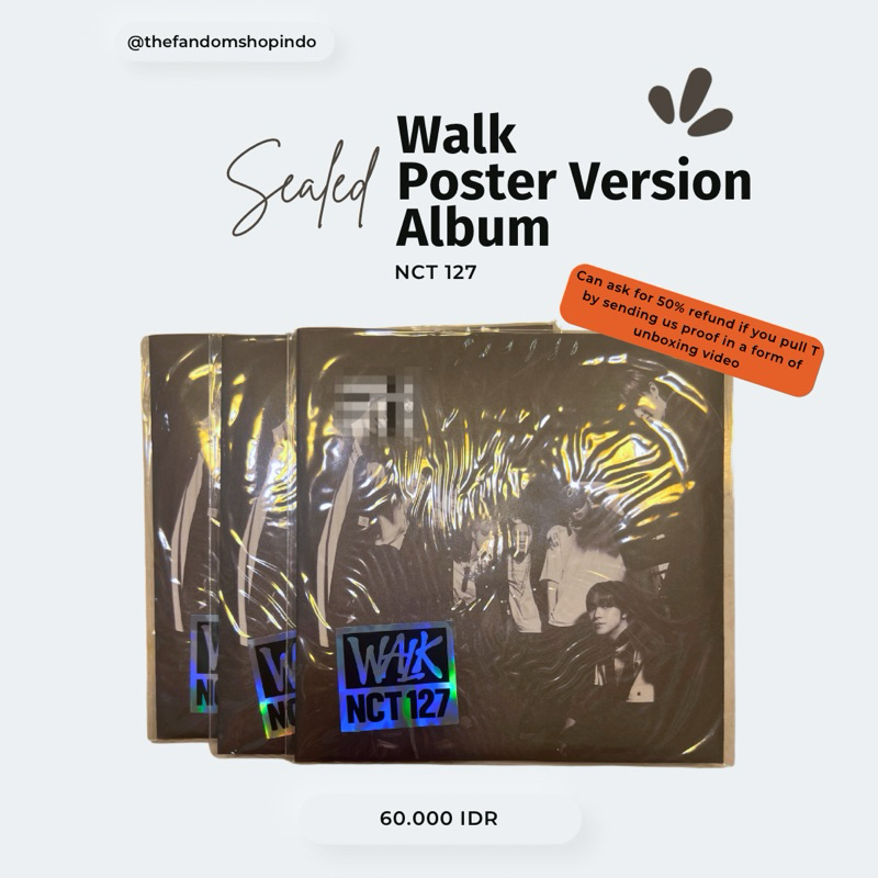 Sealed UNDERPRICED Album NCT 127 Walk Poster Version (with The DnD POB ...