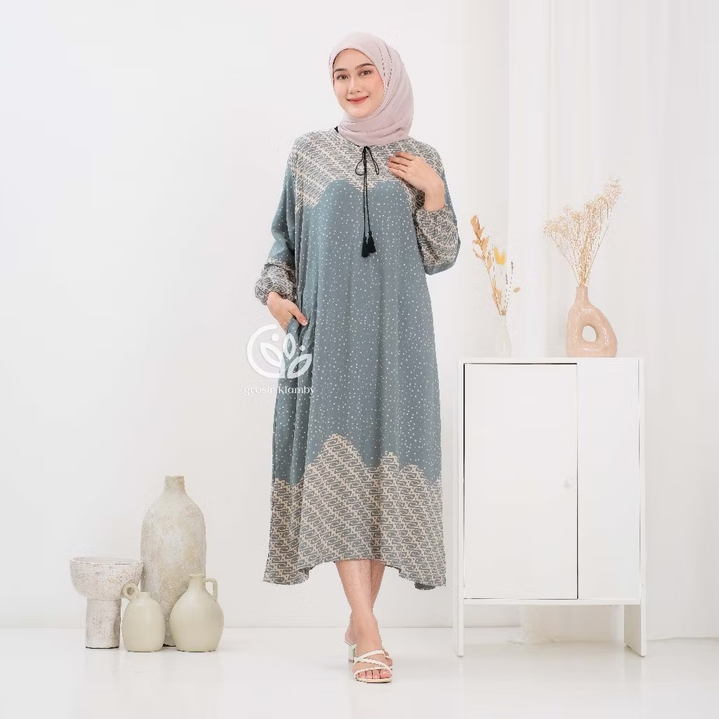 Aaliyah Rayon Premium Long Sleeve Negligee Jumbo Negligee | Shopee Malaysia