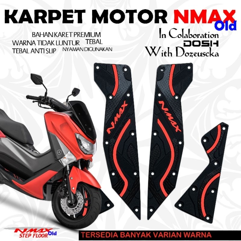 Dozeuscka Old NMax Motorcycle Carpet Footrest Thick Premium Rubber ...