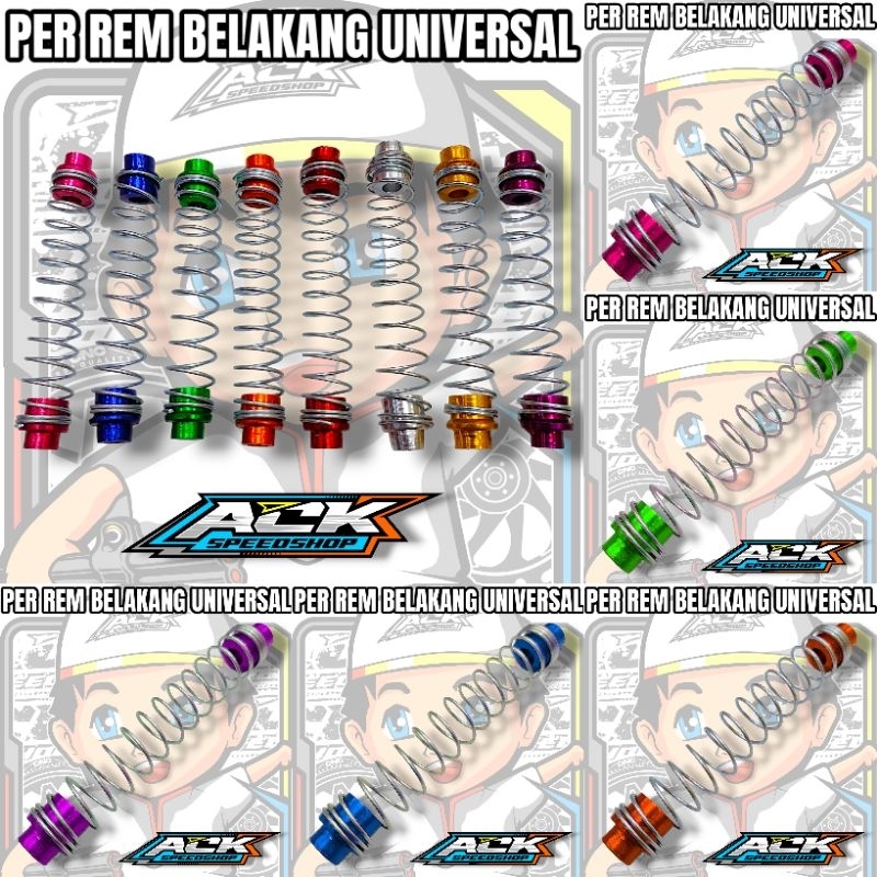 Universal rear brake springs for all motorbikes / CNC color rear brake ...