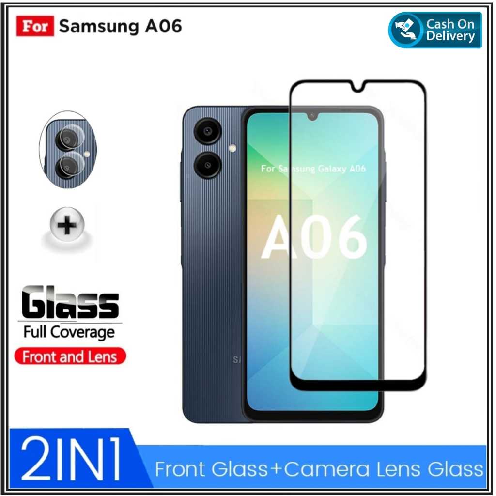 Package 2IN1 Tempered Glass Samsung A06 A35 5G A55 5G A25 A15 4G A15 5G ...
