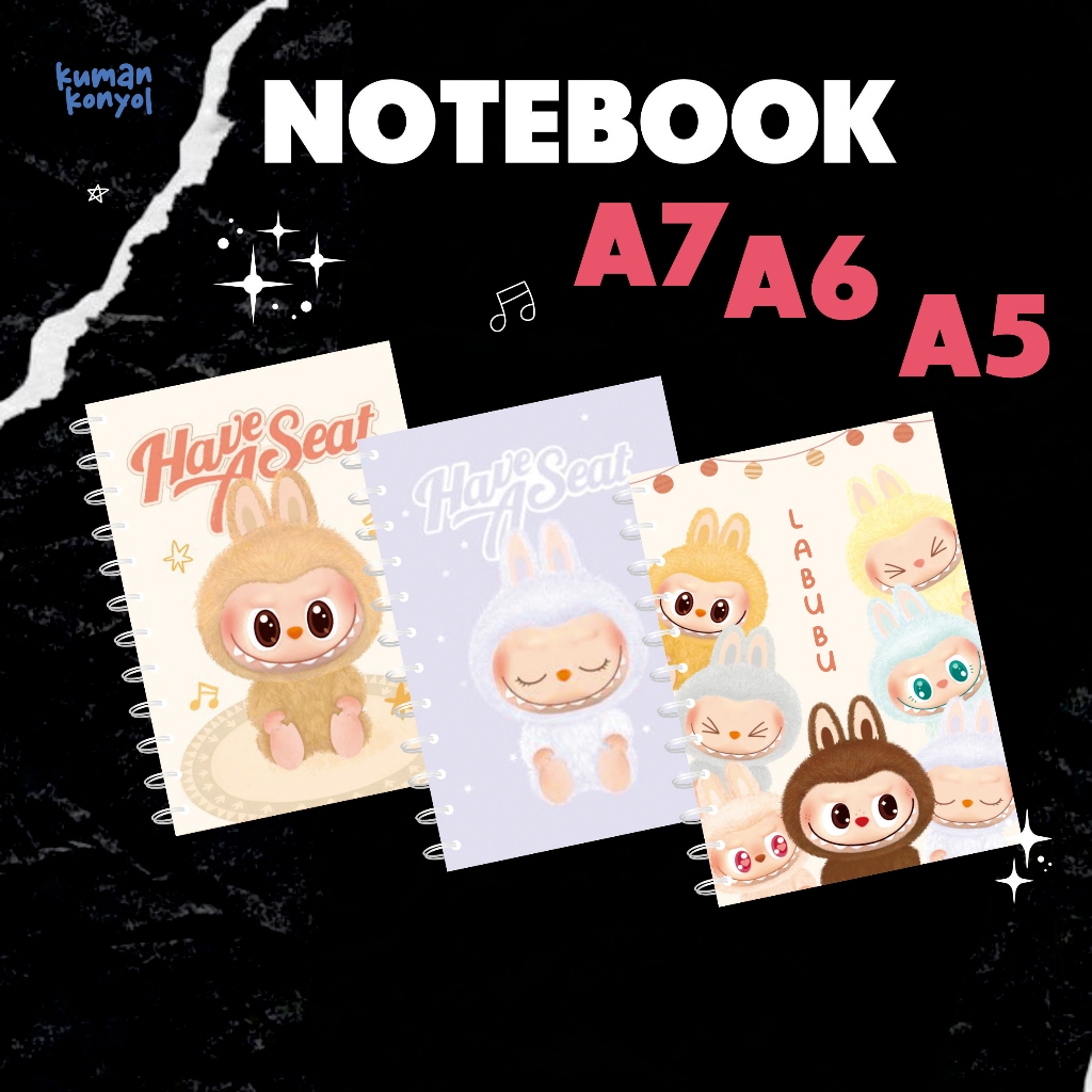 Labubu NOTE BOOK A5 A6 A7 VIRAL PUMPKIN MONSTER MACARON NOTEBOOK ...