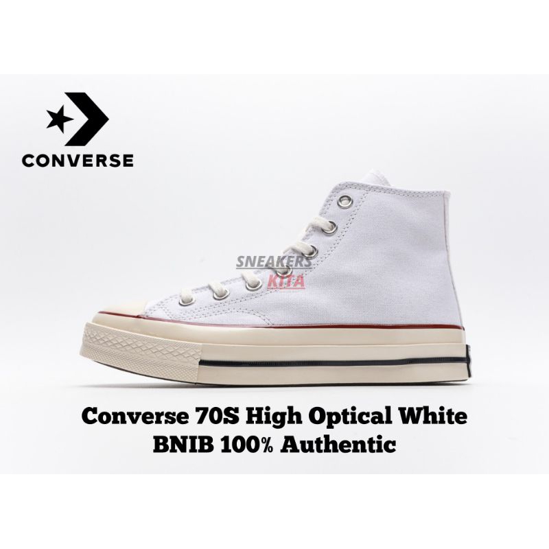 Converse 70s High Optical White Shoes 162056C 100% Authentic | Shopee ...