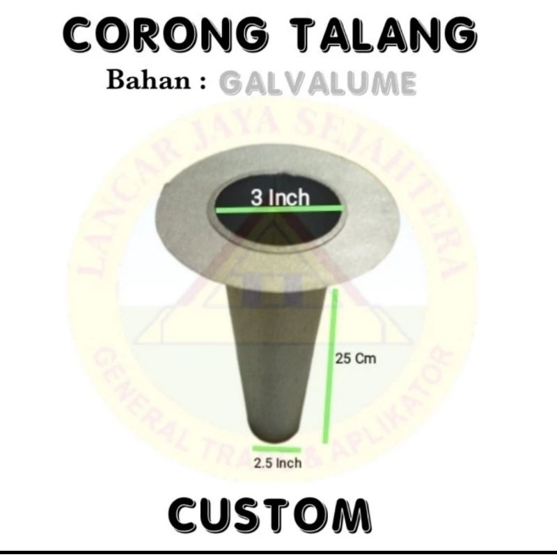 Custom GALVALUME GUTTER FUNNEL 3 INCH ~ 2.5 INCH | Shopee Malaysia
