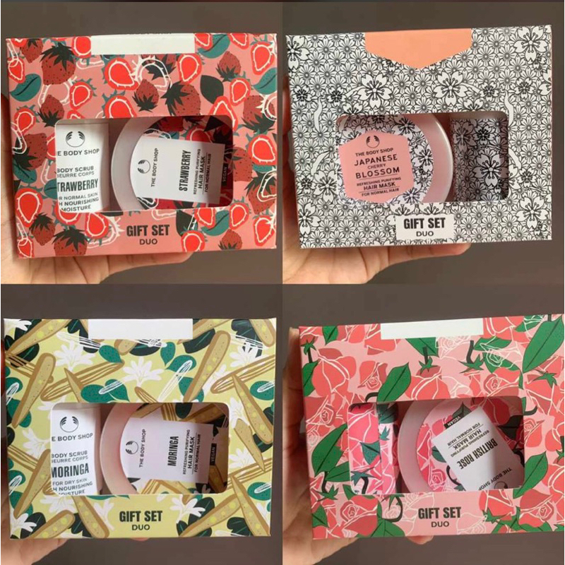 The Body Shop Gift Set Box Duo Hairmask+Scrub | Shopee Malaysia