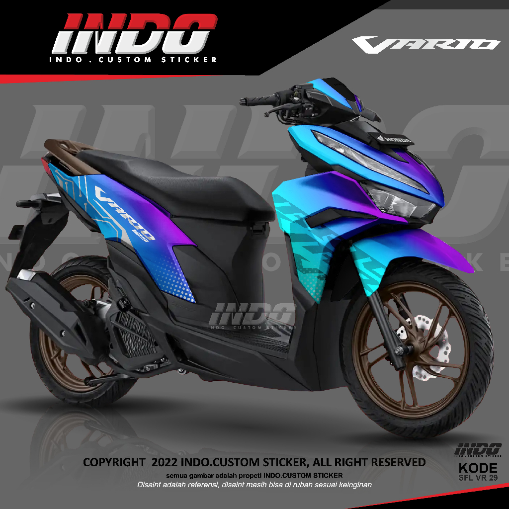 Decal vario 125-150 sticker vario gradation code SFL VR 29 | Shopee ...