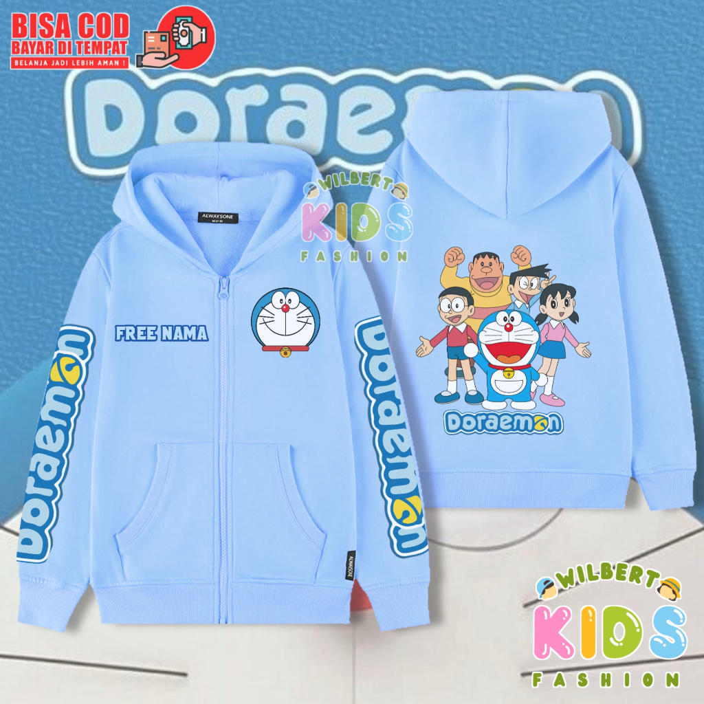 Doraemon boys jacket, children's zipper jacket | Shopee Malaysia